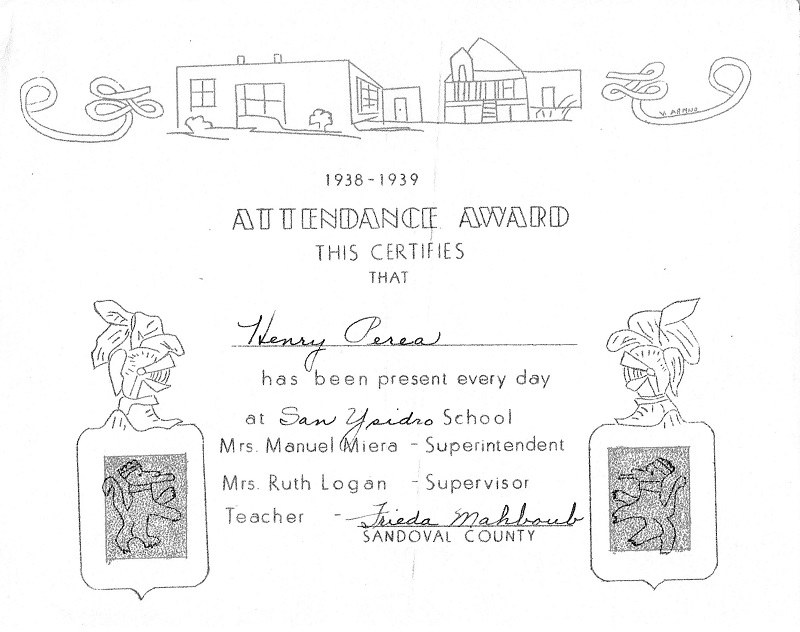 Henry Perea, 1932 — – Jemez Valley History